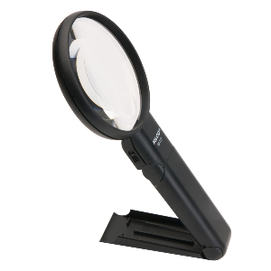 Multi-Angle Illuminated Magnifier, 9 cm, 2x/4x