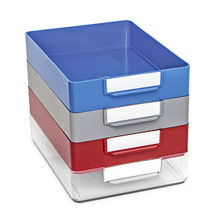 Job tray large light blue 10 pcs